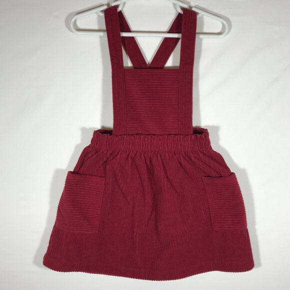 wonder nation | Dresses | Wonder Nation Girls 4t Red Corduroy Overall ...